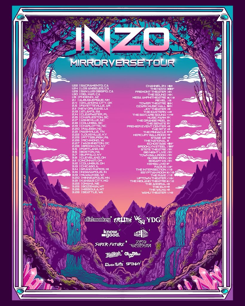 Inzo - Mirrorverse Tour - Feb 11th - New Orleans @ The Joy Theater ...